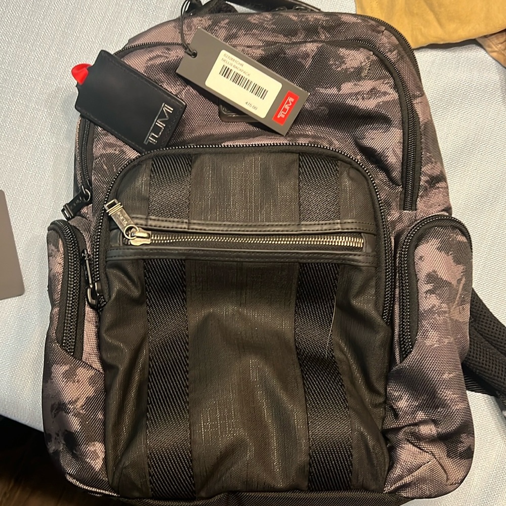 Tumi Nellis Backpack Gray Camo Great Condition - Gem